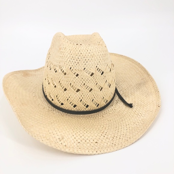 Stetson | Accessories | Stetson Vintage Stallion 7 4 Woven Straw Cowboy ...